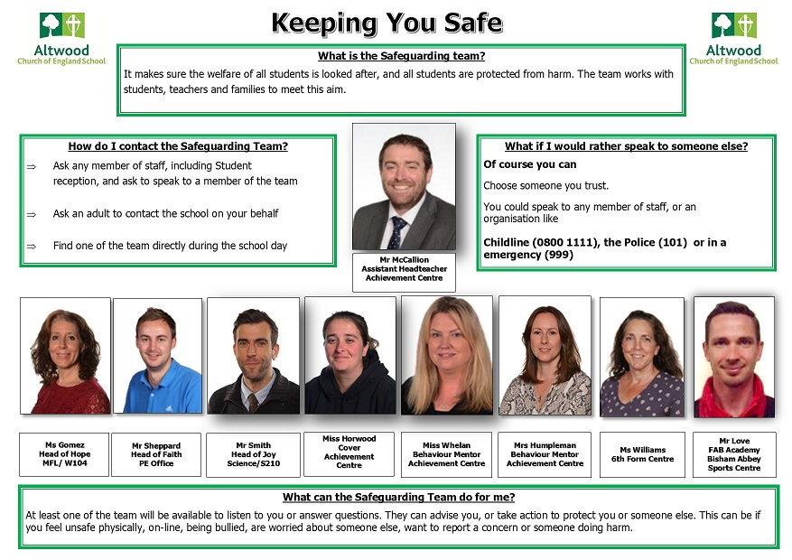 Altwood Church of England School - Safeguarding